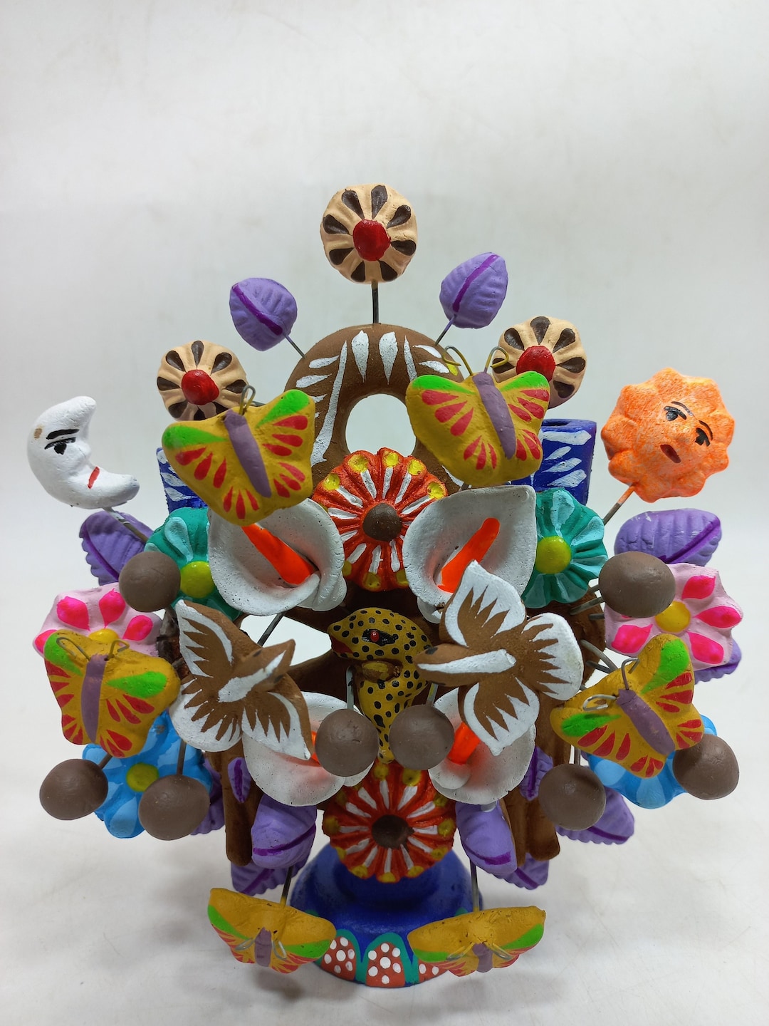 CLAY TREE of LIFE, 100% Handmade, Colorful Mexican Folk Art - Etsy