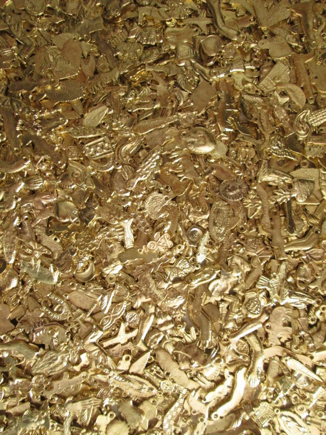 2000 MILAGROS LOT Gold Color Mexican Folk Art Ex Votos Wholesale - Etsy