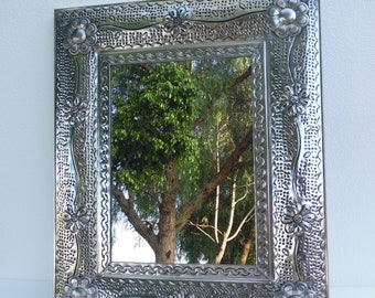 Mexican Tin Mirror - Etsy