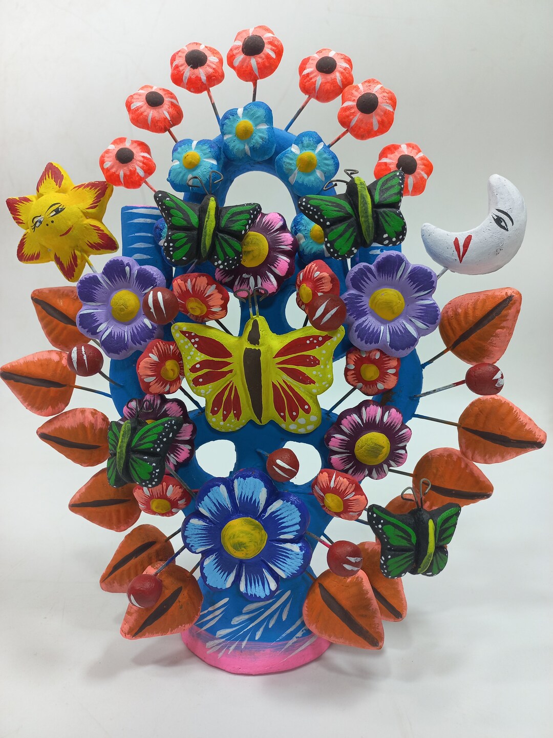 CLAY TREE of LIFE, 100% Handmade, Colorful Mexican Folk Art - Etsy