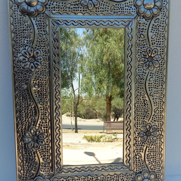 Mexican Punched Tin Mirrors - Etsy