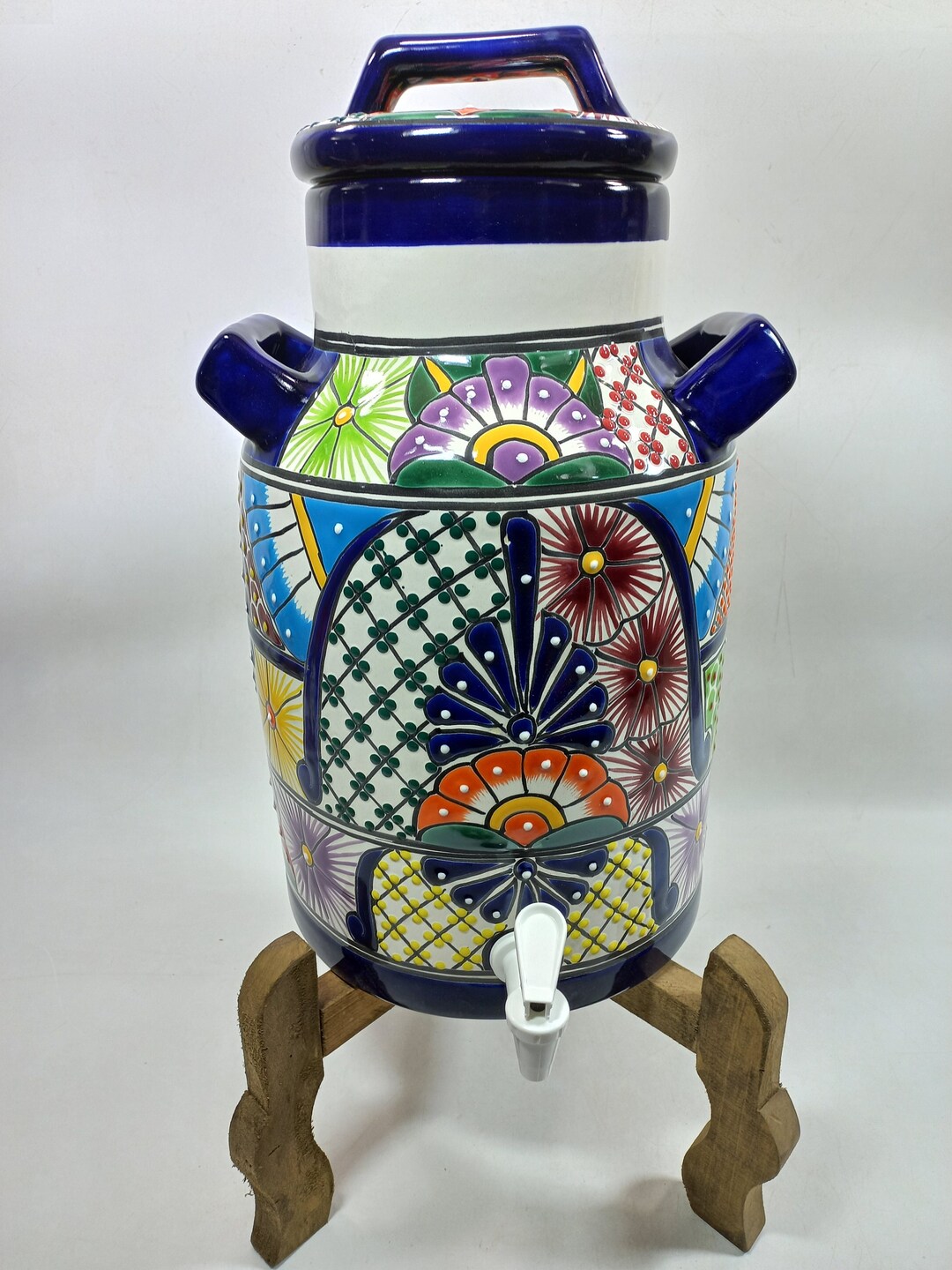 Milk Can WATER CROCK Talavera Mexican Pottery Water - Etsy