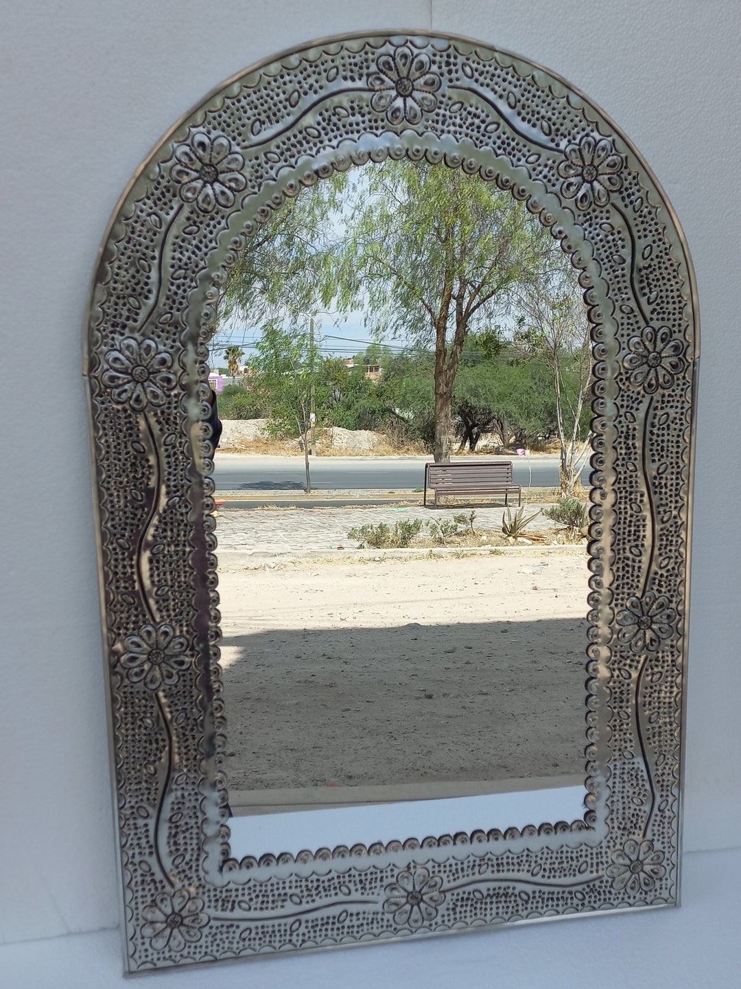 33 PUNCHED TIN MIRROR Arched Mexican Handmade Wall Decoration - Etsy