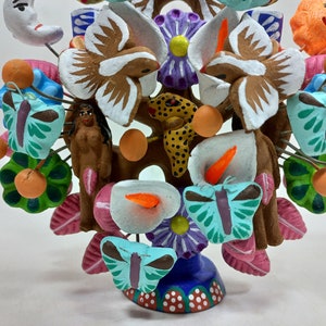 CLAY TREE of LIFE, 100% Handmade, Colorful Mexican Folk Art - Etsy