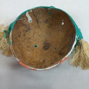 SET of 5 MASKS Coconut Shell Mexican Handmade Colorful Wholesale Folk ...