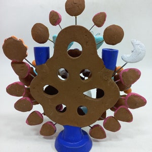 CLAY TREE of LIFE, 100% Handmade, Colorful Mexican Folk Art - Etsy