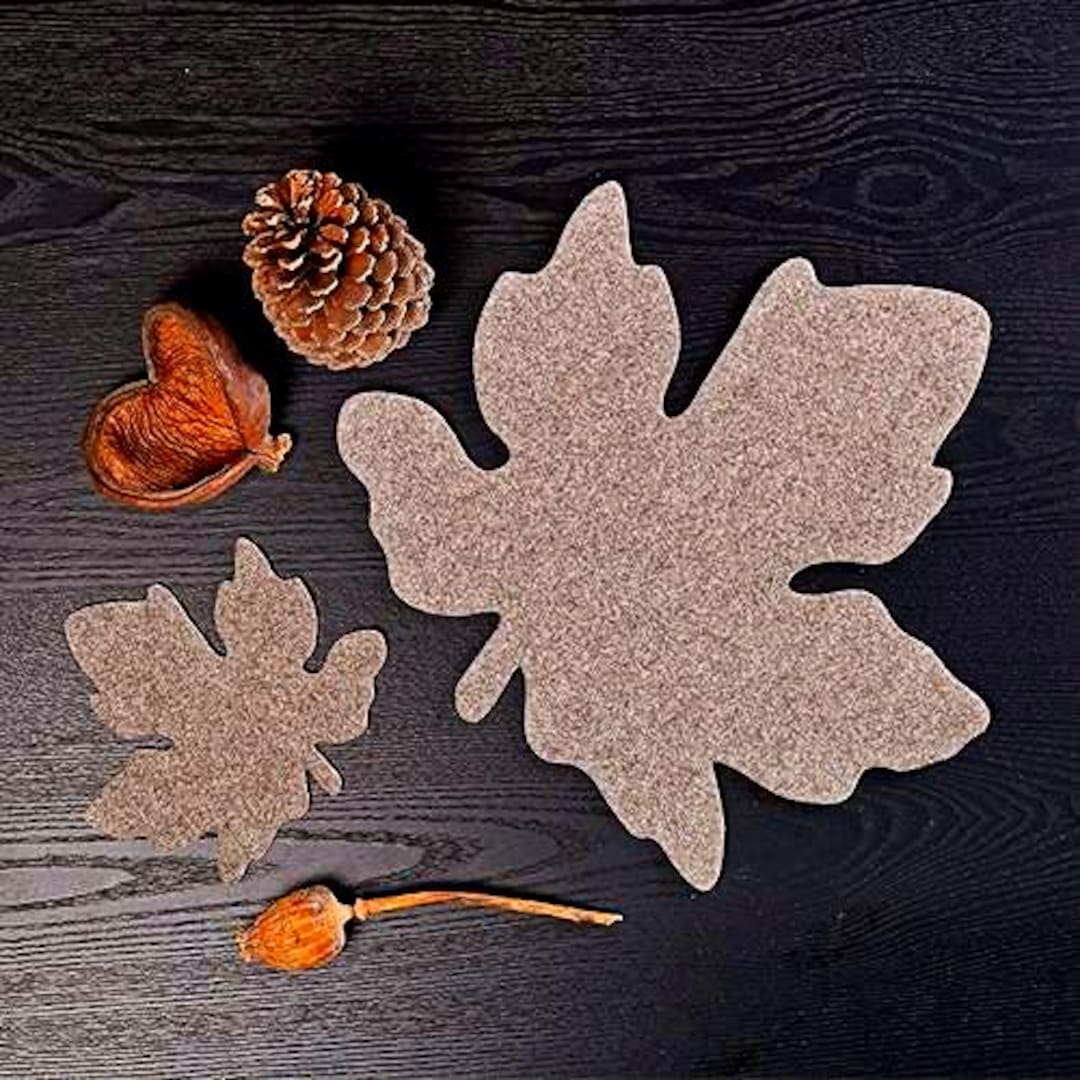 Felt Maple Leaf Decoration Set - Two Sizes for Vase, Decoration ...