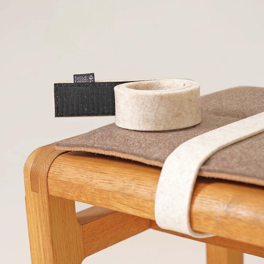Felt Fastening Strap for Bench Cushions, 4 Cm Wide With Hook Fastening ...