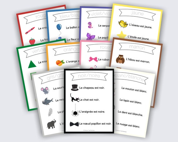 FRENCH Reading Fluency Activity Colors Home Early - Etsy