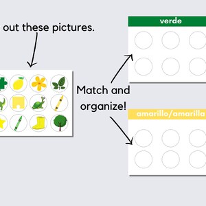 SPANISH Colors Matching Activity | Matching, Homeschool, Early Learning ...