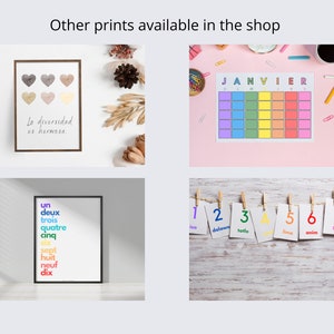 FRENCH Numbers Bundle | Flashcards, Full Page, Montessori, Matching ...
