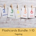 TAGALOG Numbers Flashcards Bundle Full Page, Montessori, Matching ...