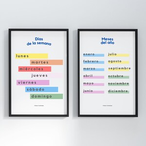 8 Print Bundle in Spanish | Greetings, Alphabet, Numbers, Shapes ...