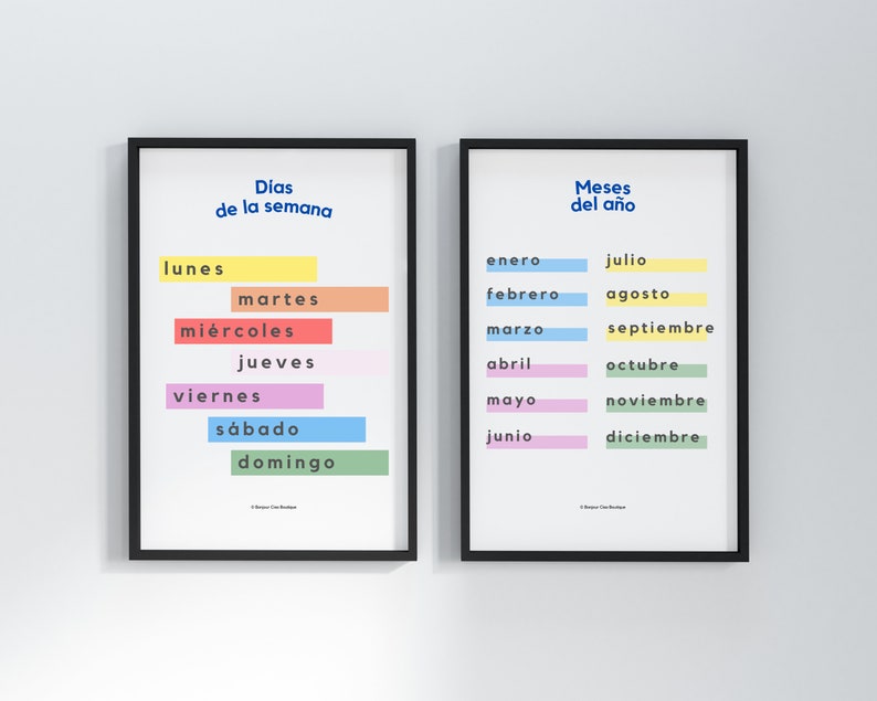 8 Print Bundle in Spanish | Greetings, Alphabet, Numbers, Shapes ...