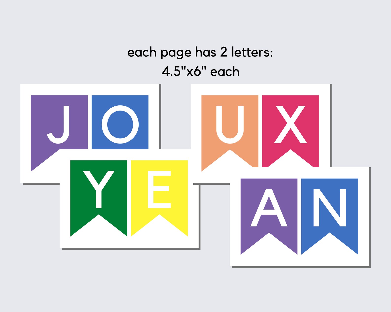 Happy Birthday / Joyeux Anniversaire Printable Banner | US Letter A4 ...