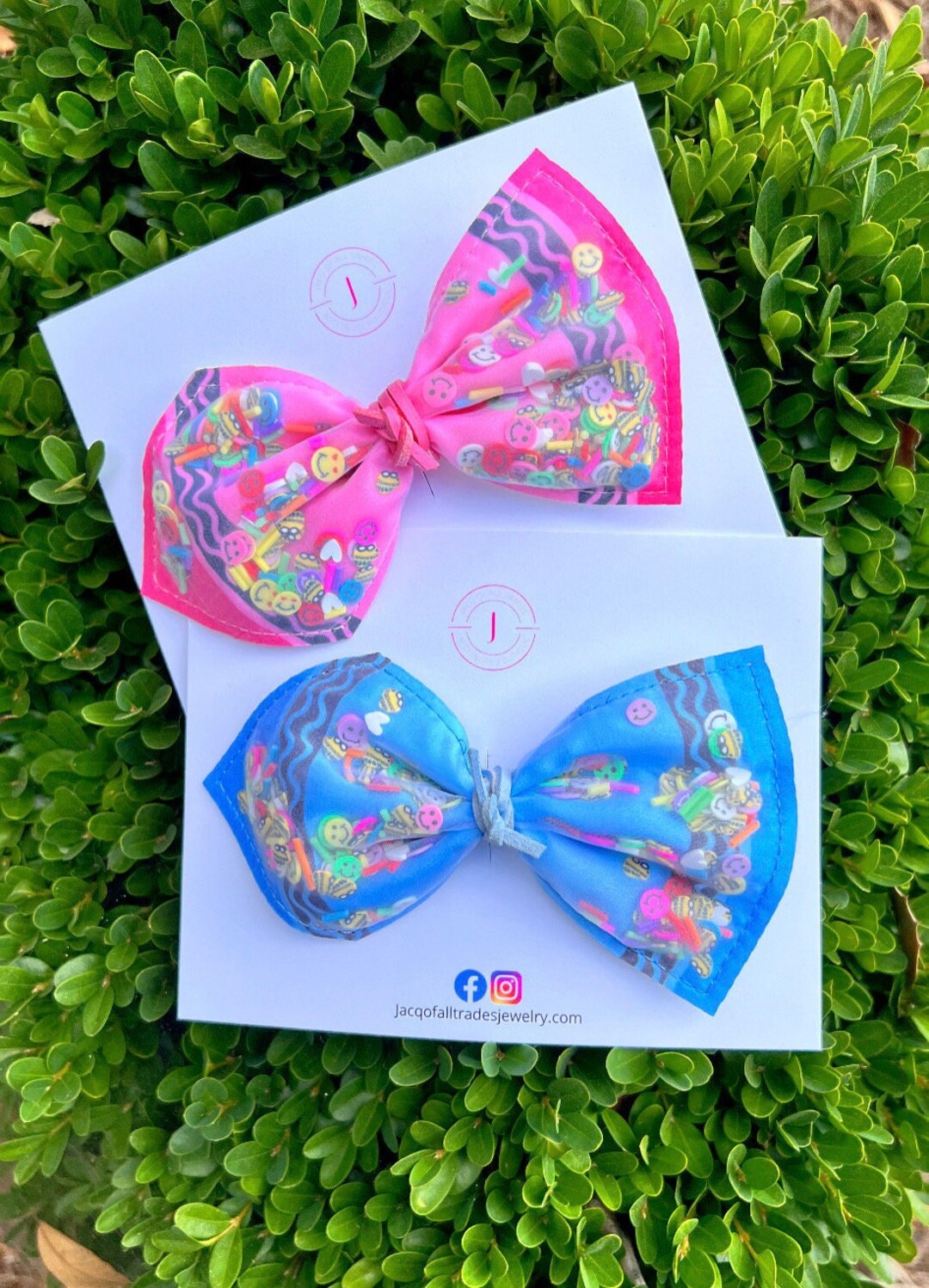Crayon Hair Bows, Shaker Hair Bow, First Day of School Hair Bows, Back ...