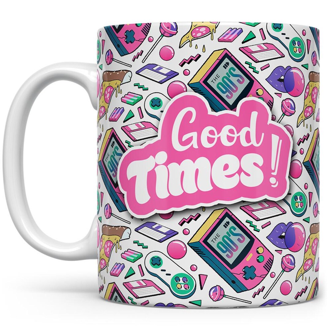 1990's Retro Coffee Mug, 90's Nostalgic Mug, Inspirational Mug, Born in ...