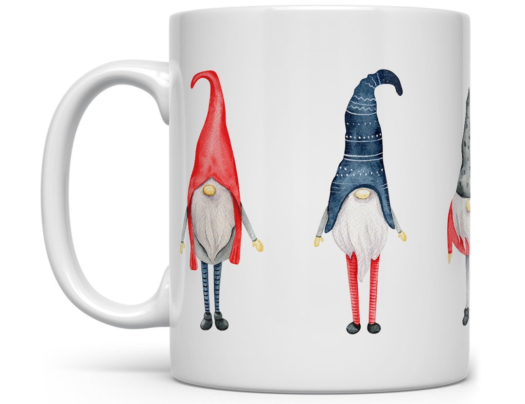 Gnome Coffee Mug Gnome Cup Scandinavian Gnome Mug Winter - Etsy