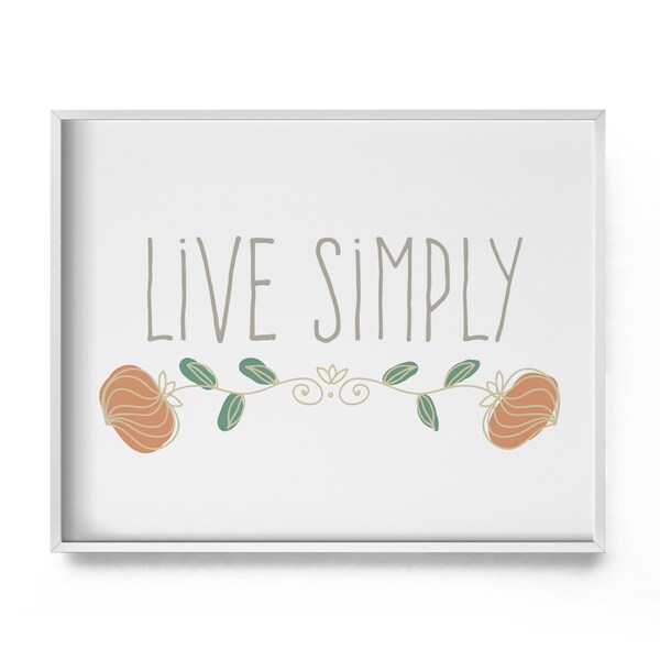 Live Simply Art - Etsy