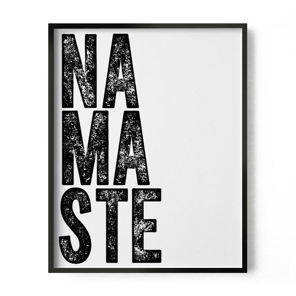 Namaste Poster - Etsy