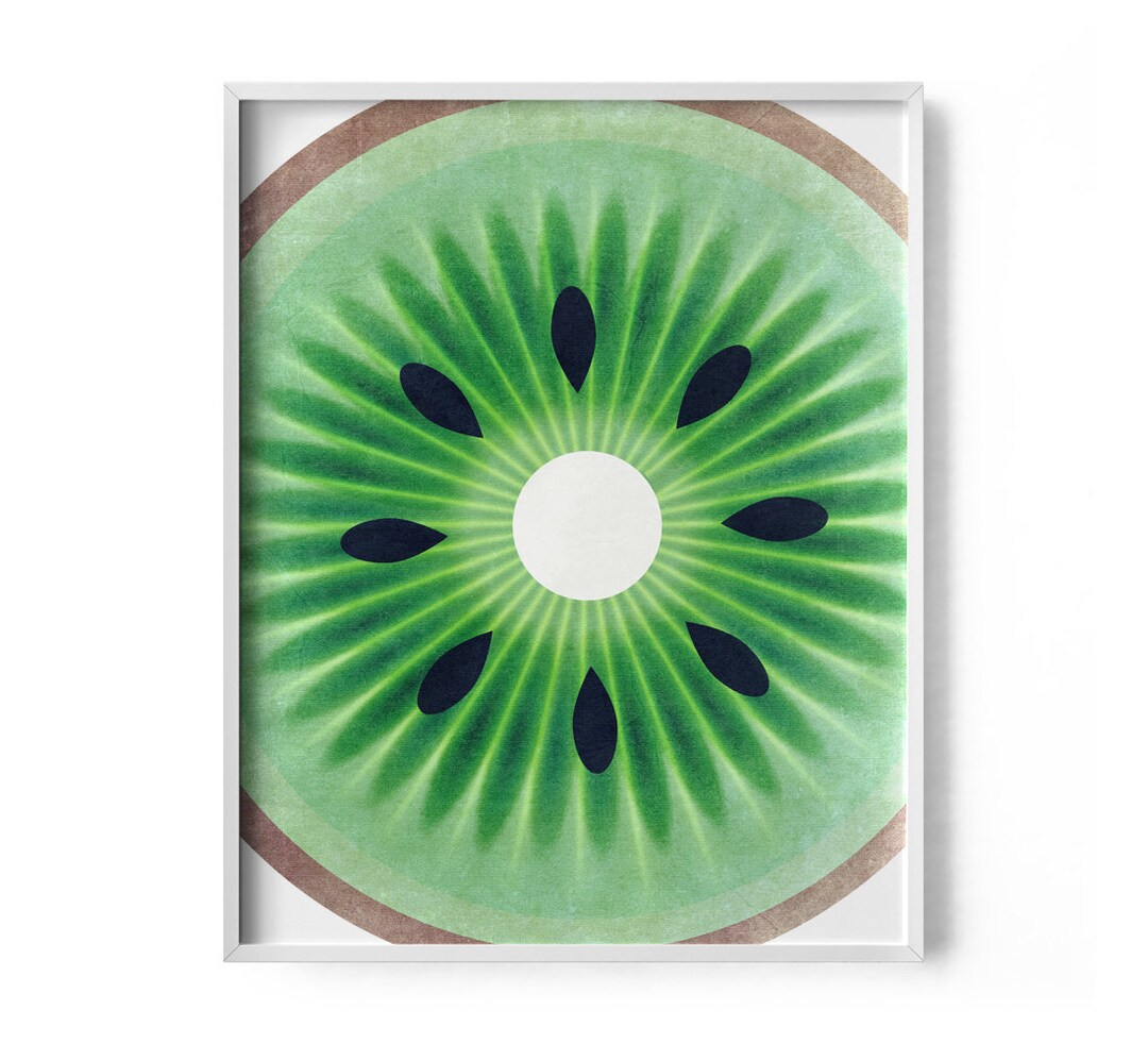 Kiwi Fruit Print Fruit Decor Fruit Kitchen Art Kitchen - Etsy