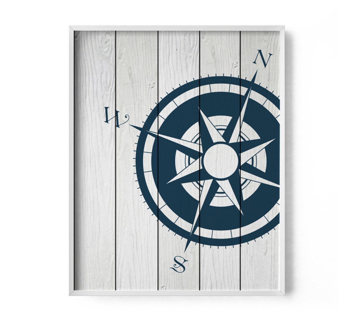 Nautical Compass Compass Print Nautical Decor Nautical - Etsy Canada