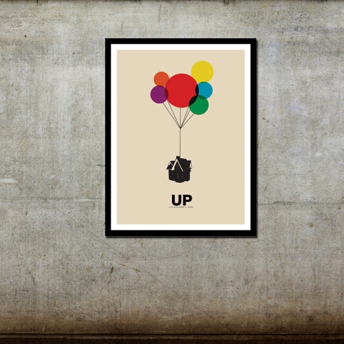 Disney Pixar's Up Balloon House Print | Etsy