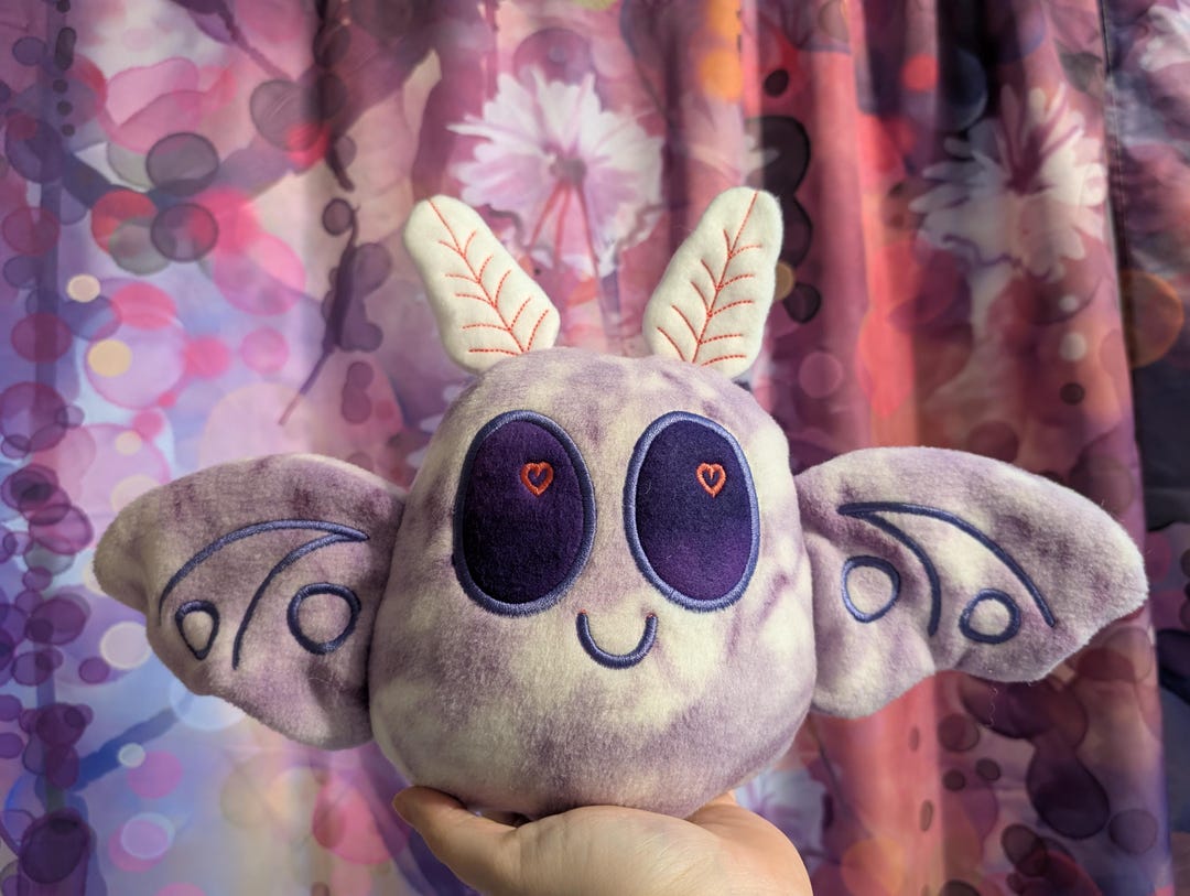 Chibi Mothman Heart Eyes Valentine's Day Themed Plushy Stuffed Animal ...