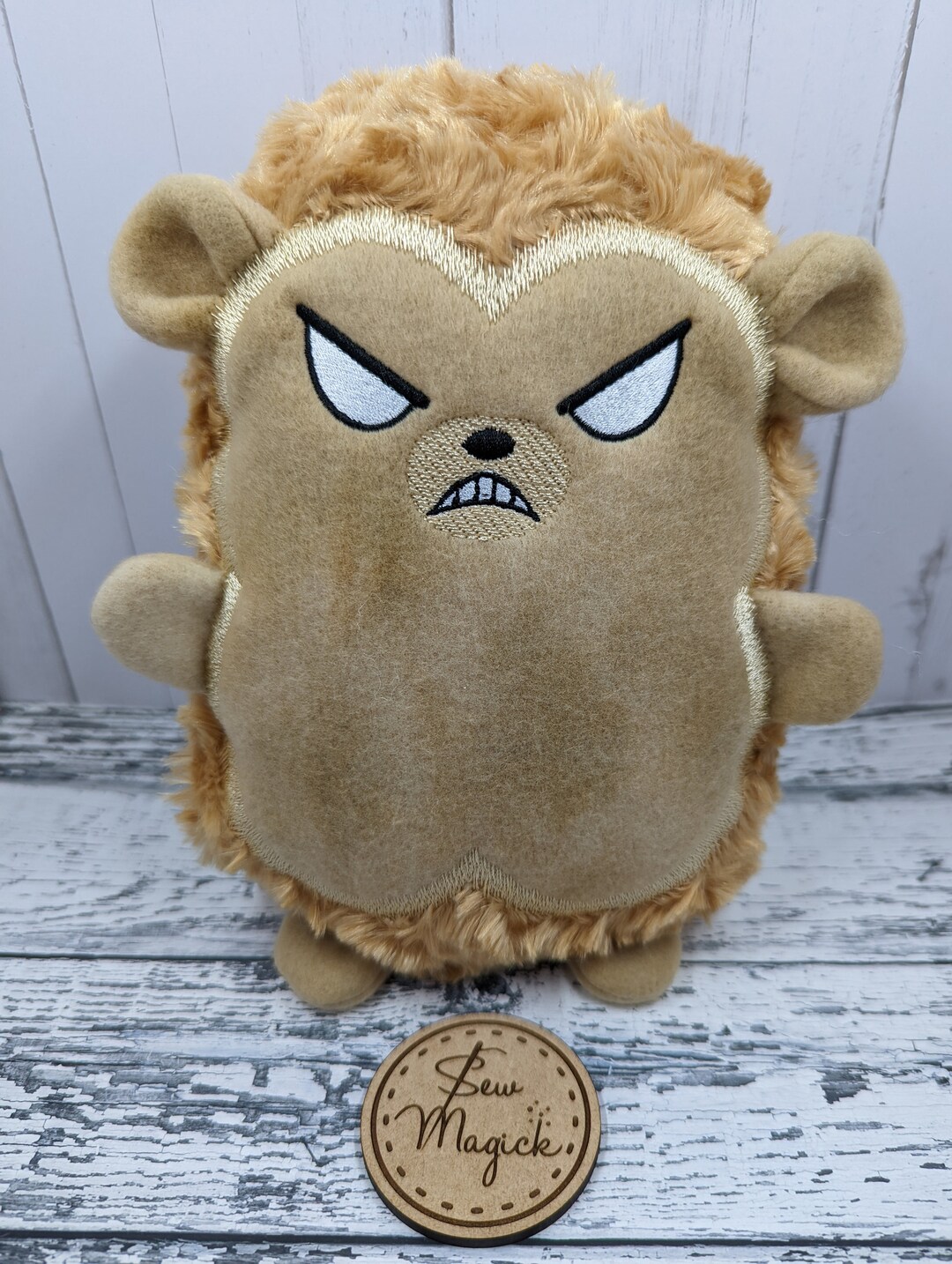 Angry Grumpy Face Quilly the Kid - A Hedgehog Plushie Stuffed Animal ...