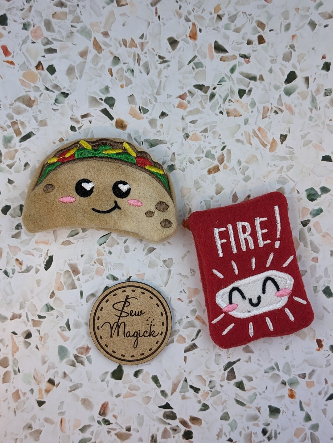 Taco or Fire Kawaii Chibi Mint Stuffed Fleece Hedgehog Rat Guinea Pig ...