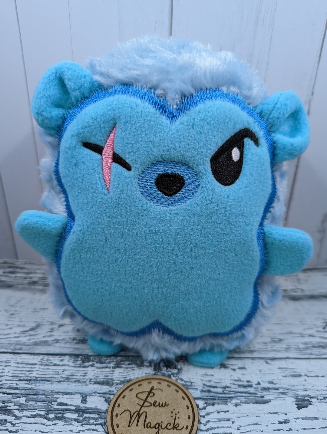 One Eyed Face Quilly the Kid - A Hedgehog Plushie Stuffed Animal Friend ...