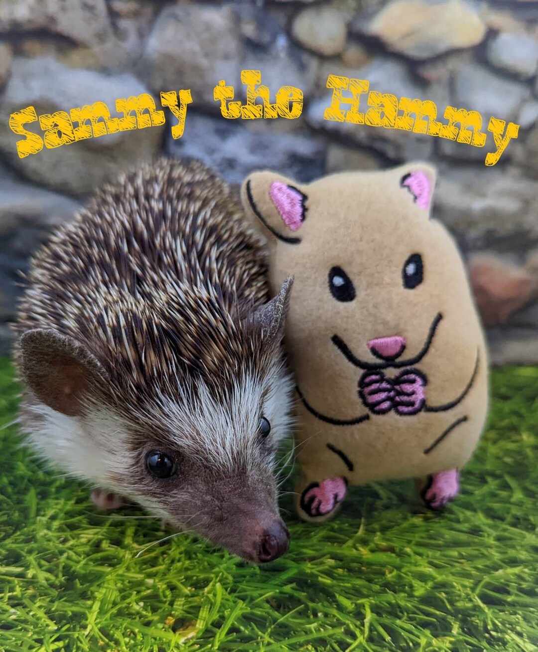 Sammy the Hammy Hamster Mint Stuffed Hedgehog Toy Small Animal Cage ...
