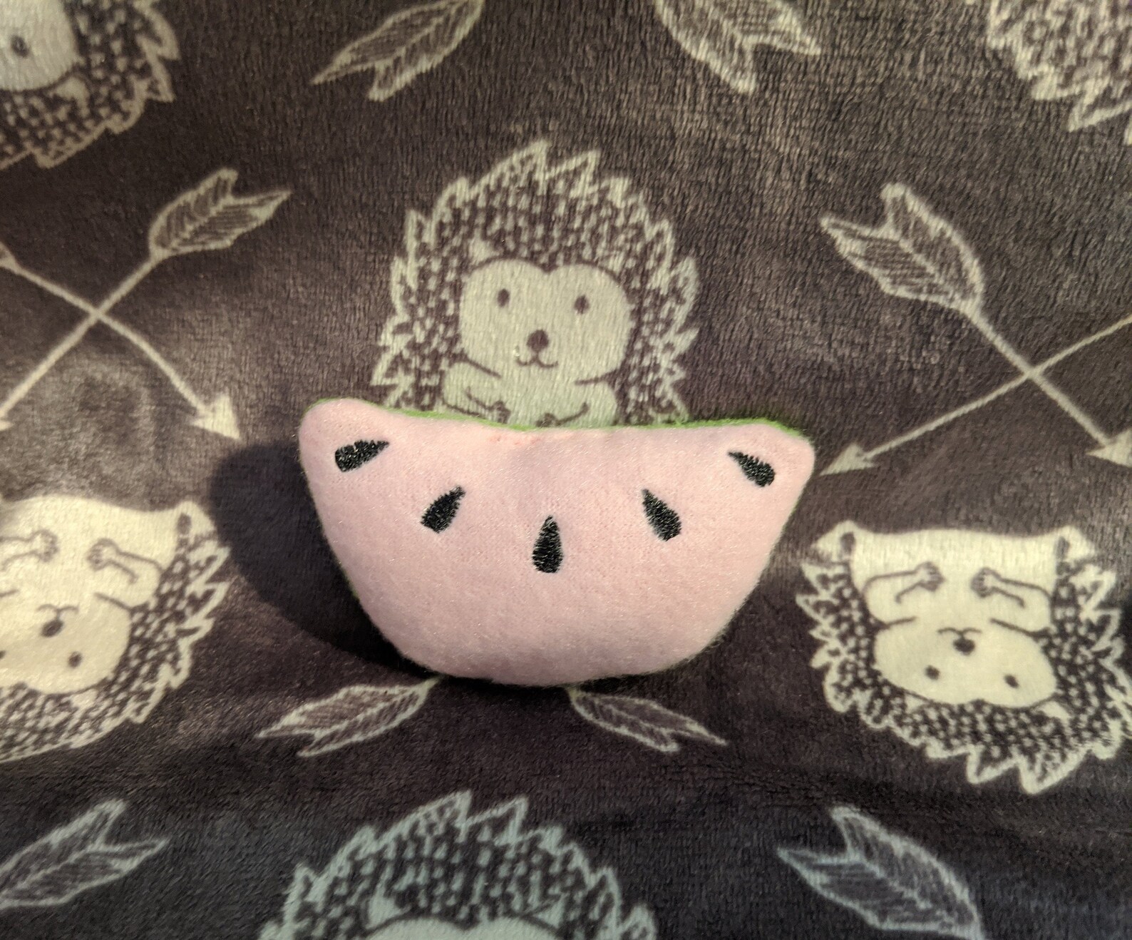Watermelon Slice Mint Stuffed Hedgehog Toy - Etsy