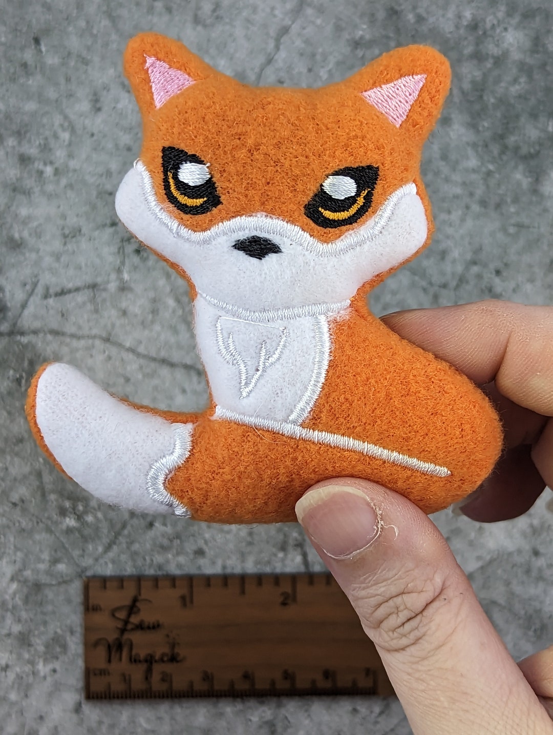 Vixen the Fox Friend Kawaii Chibi Fleece Mint Stuffed Hedgehog Toy ...
