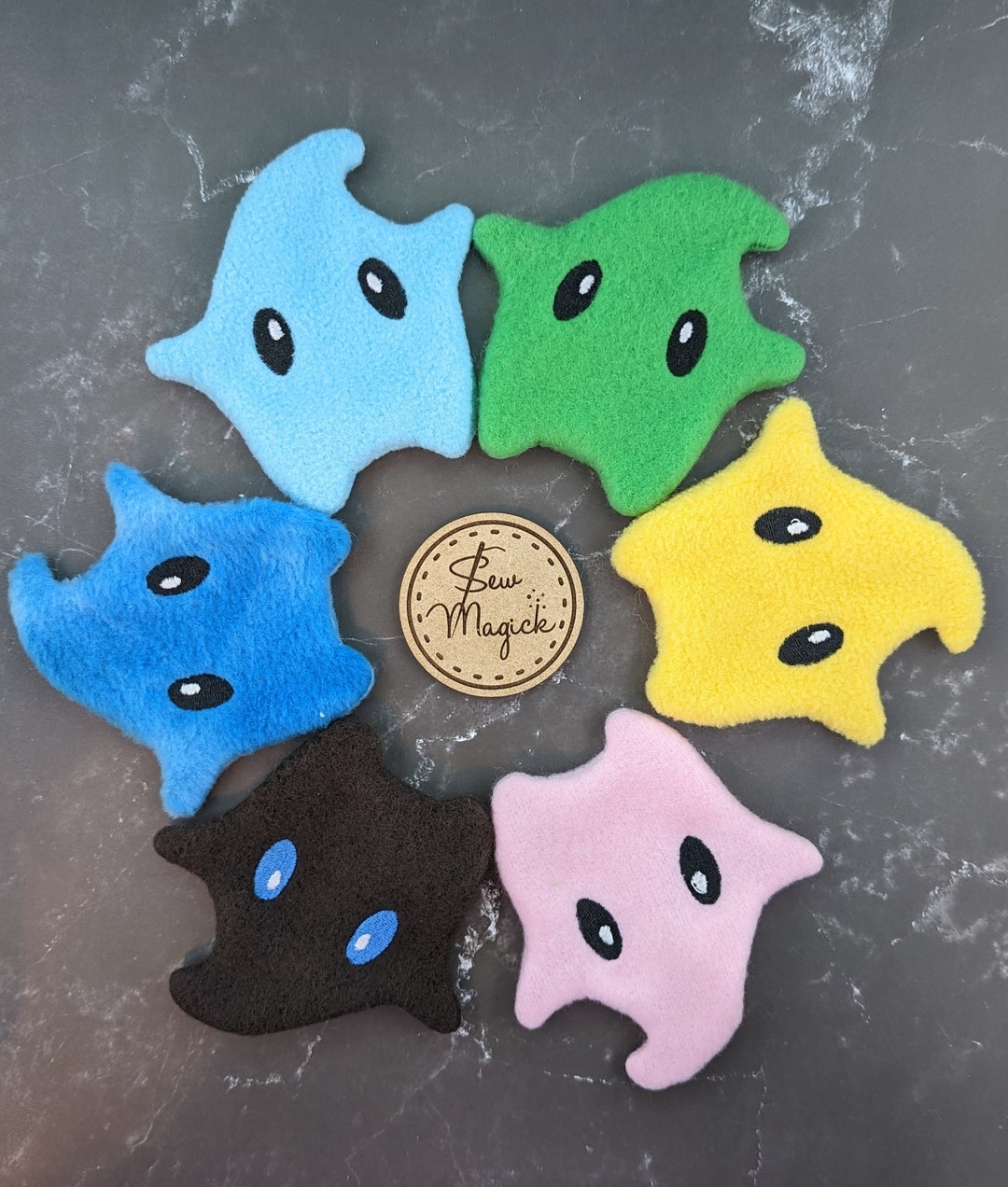 Luma Stars Galaxy Chibi Kawaii Fleece Mint Stuffed Hedgehog Toy Small ...