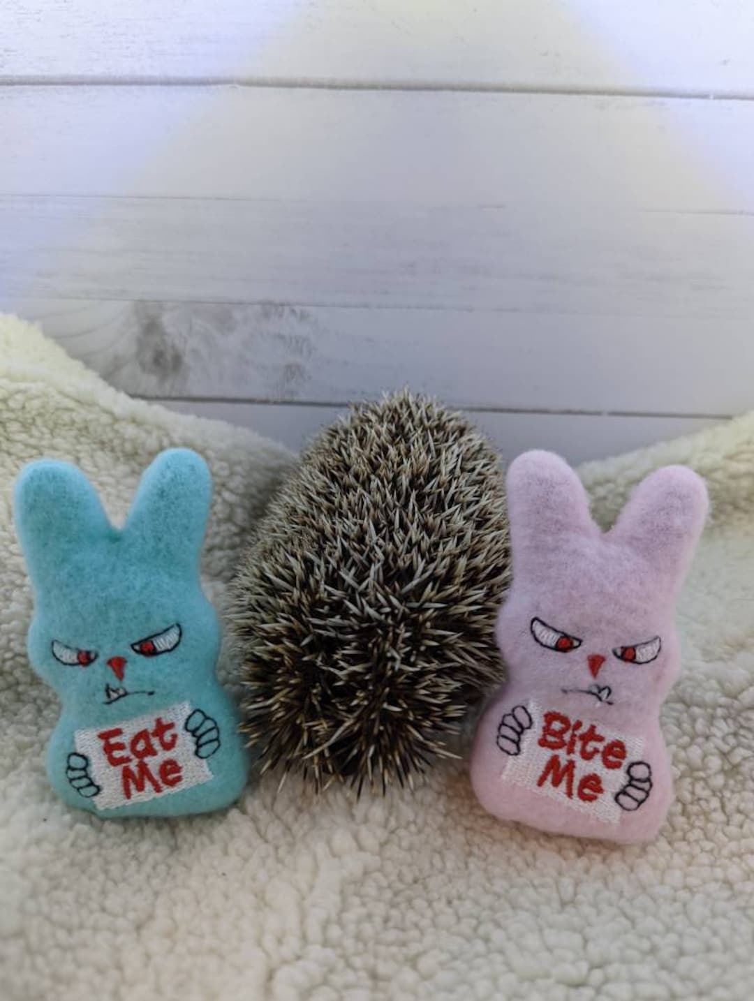 Disgruntled Peeps Bunny Easter Multiple Colors Mint Stuffed Hedgehog ...