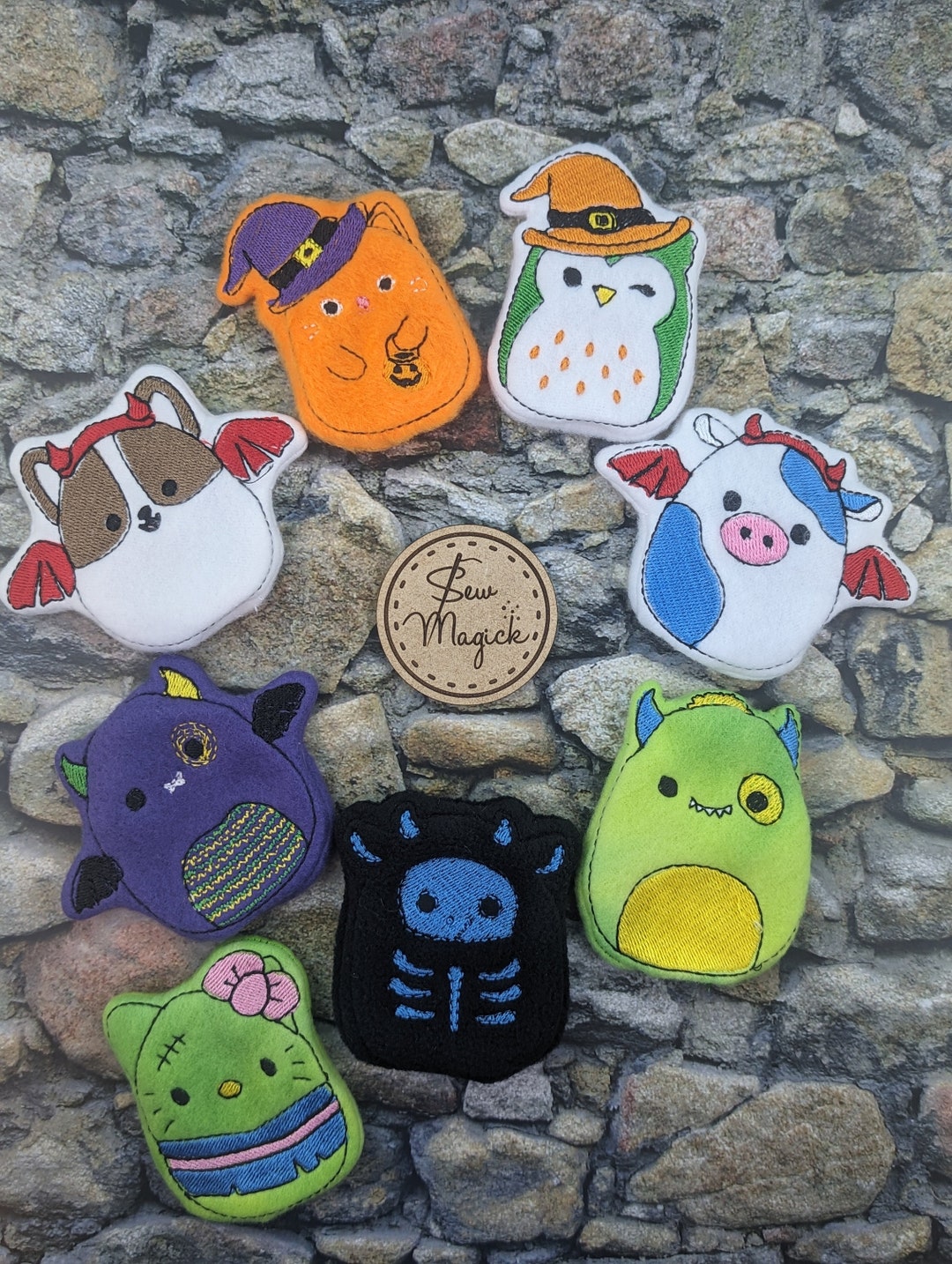 Halloween Squish Pudgey Pals Mint Stuffed Fleece Hedgehog Rat Guinea ...