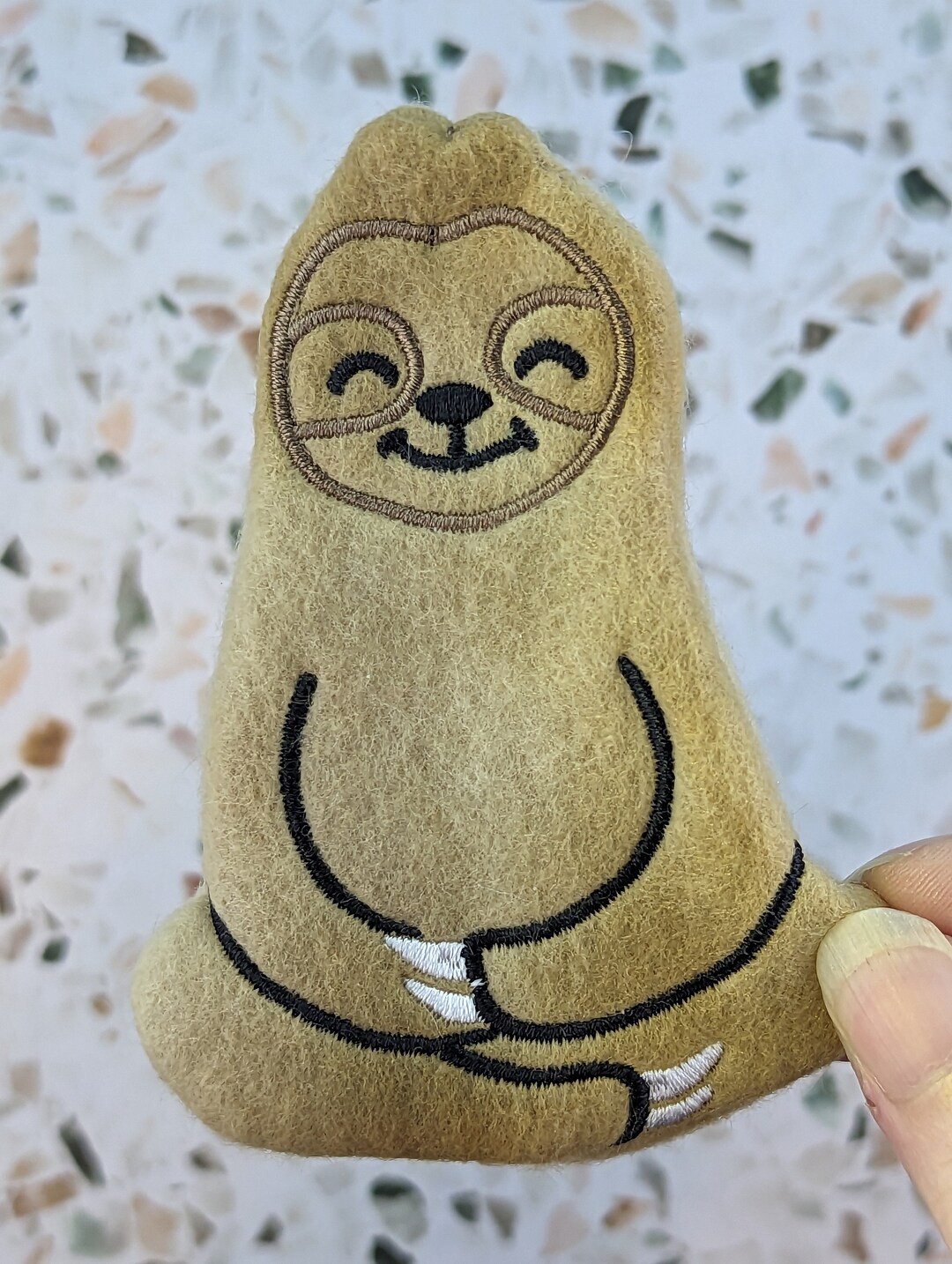 Sloth Kawaii Chibi Fleece Toss Toy Mint Stuffed Hedgehog Degus Ferret ...