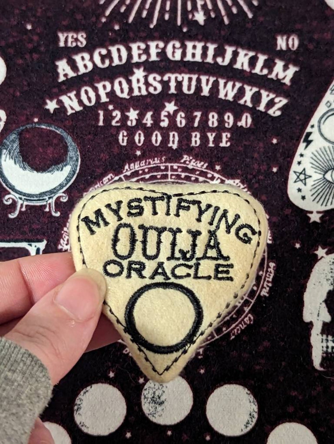 Ouija Oracle Planchette Fleece Mint Stuffed Hedgehog Enrichment Toy ...