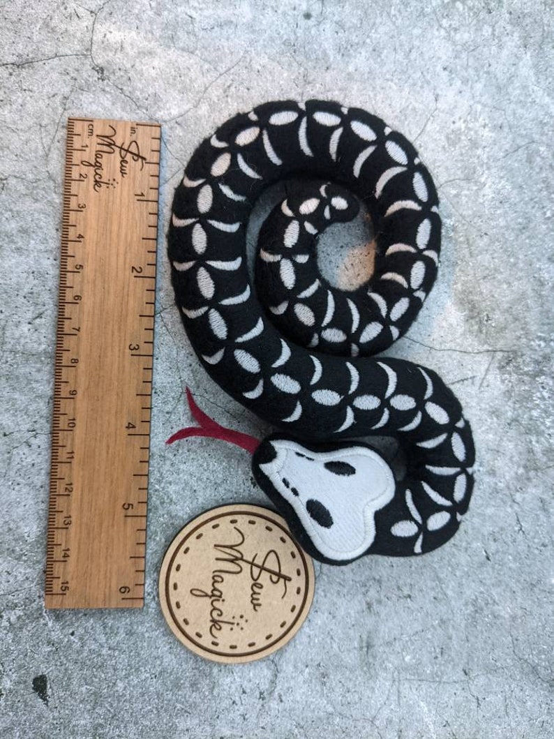 Skeleton Snake Glow in the Dark A Plushie Stuffed Animal - Etsy