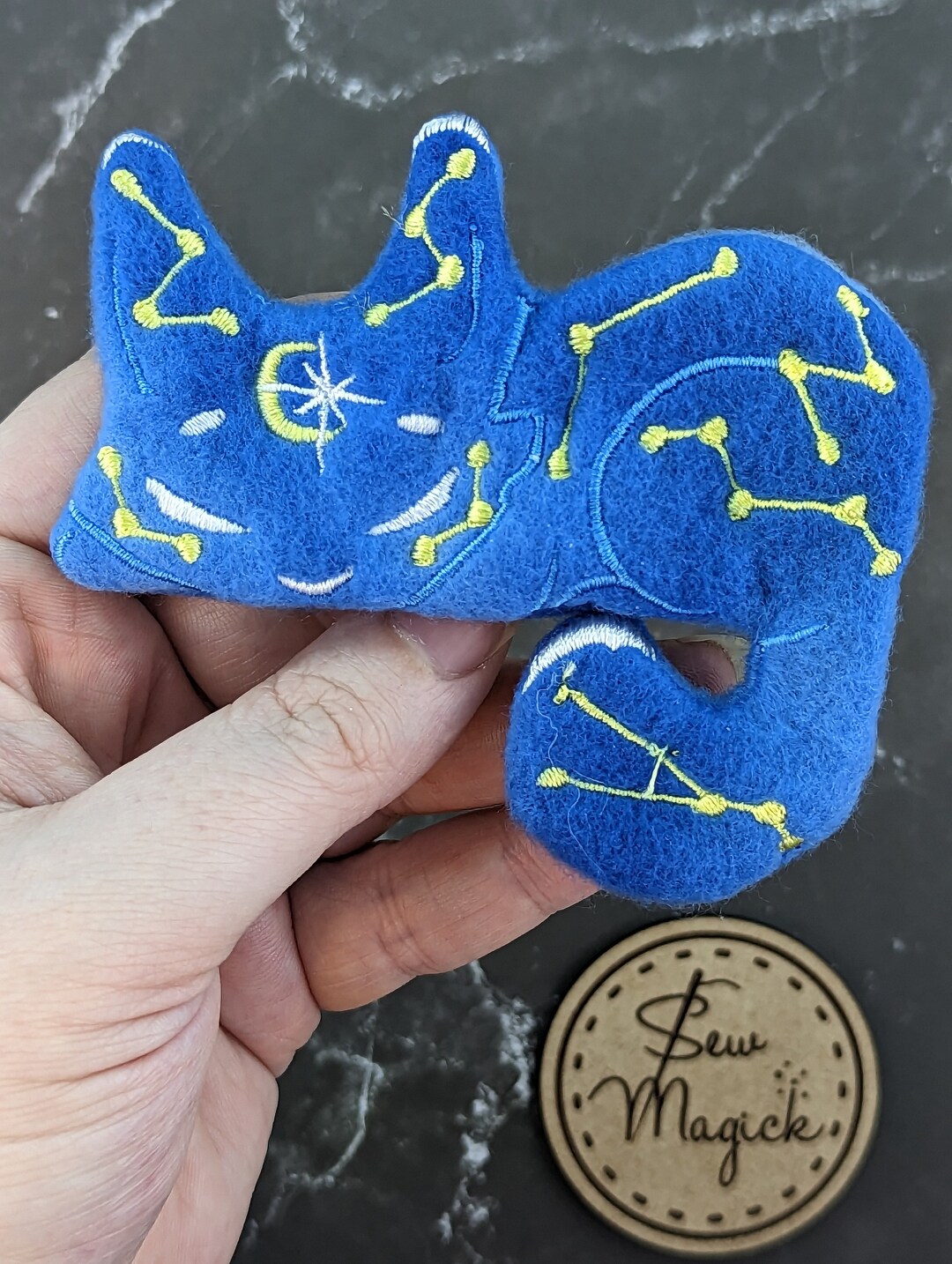 Astral Kitty Cat Galaxy Kawaii Chibi Fleece Toss Toy Mint Stuffed Hedgehog Degus Ferret Rat ...