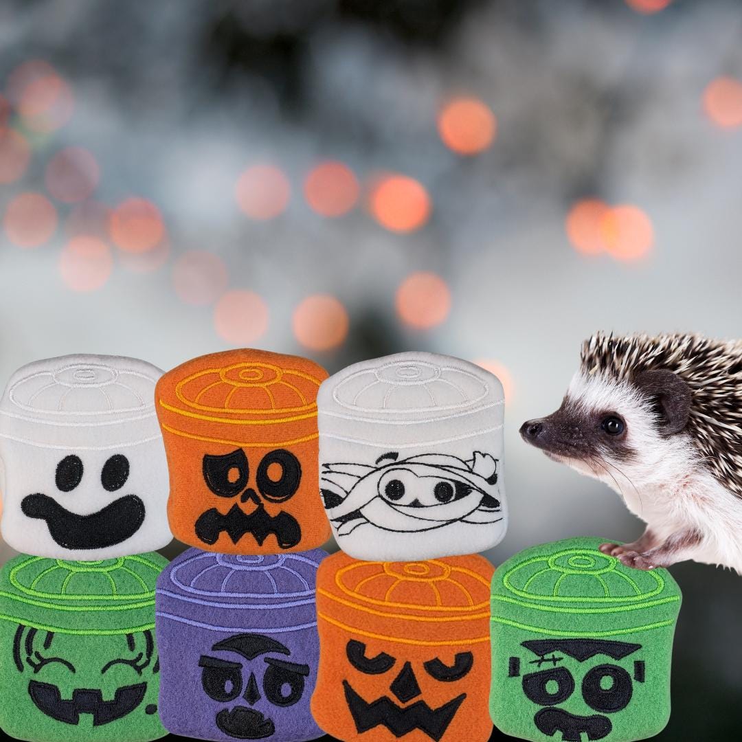 90s Boo Buckets Kawaii Chibi Fleece Mint Stuffed Hedgehog Toy Small ...