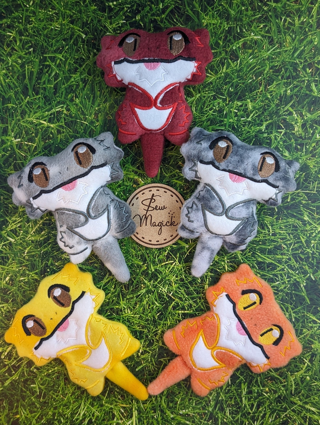 Bearded Dragon Chibi Kawaii Mint Stuffed Fleece Hedgehog Rat Guinea Pig ...