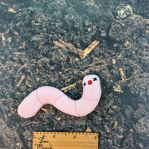 Wormiez Earthworm Superworm Chibi Kawaii Fleece Mint Stuffed Hedgehog ...