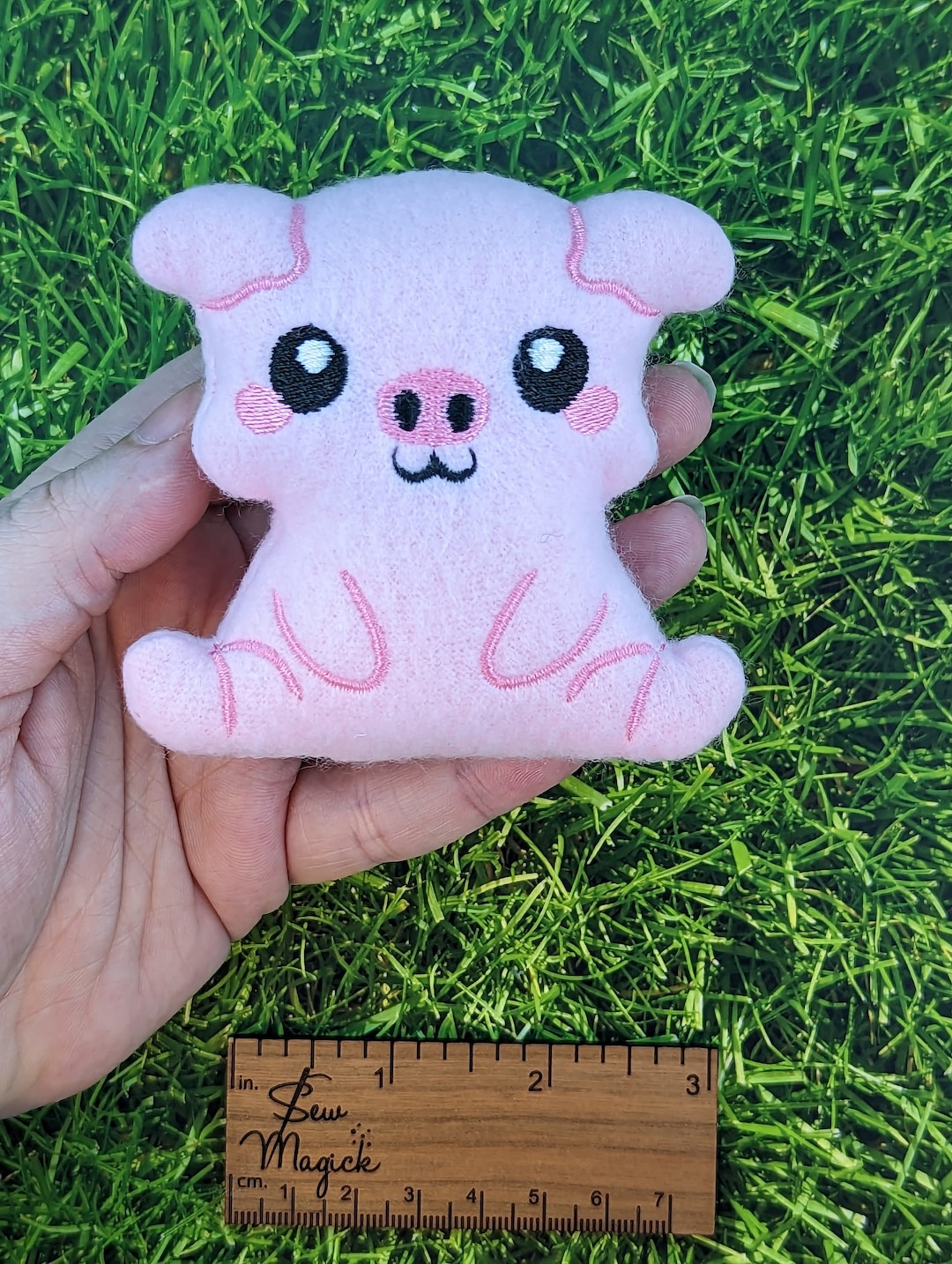 Piggy Sitting Pretty Chibi Kawaii Fleece Toss Toy Mint Stuffed Hedgehog ...