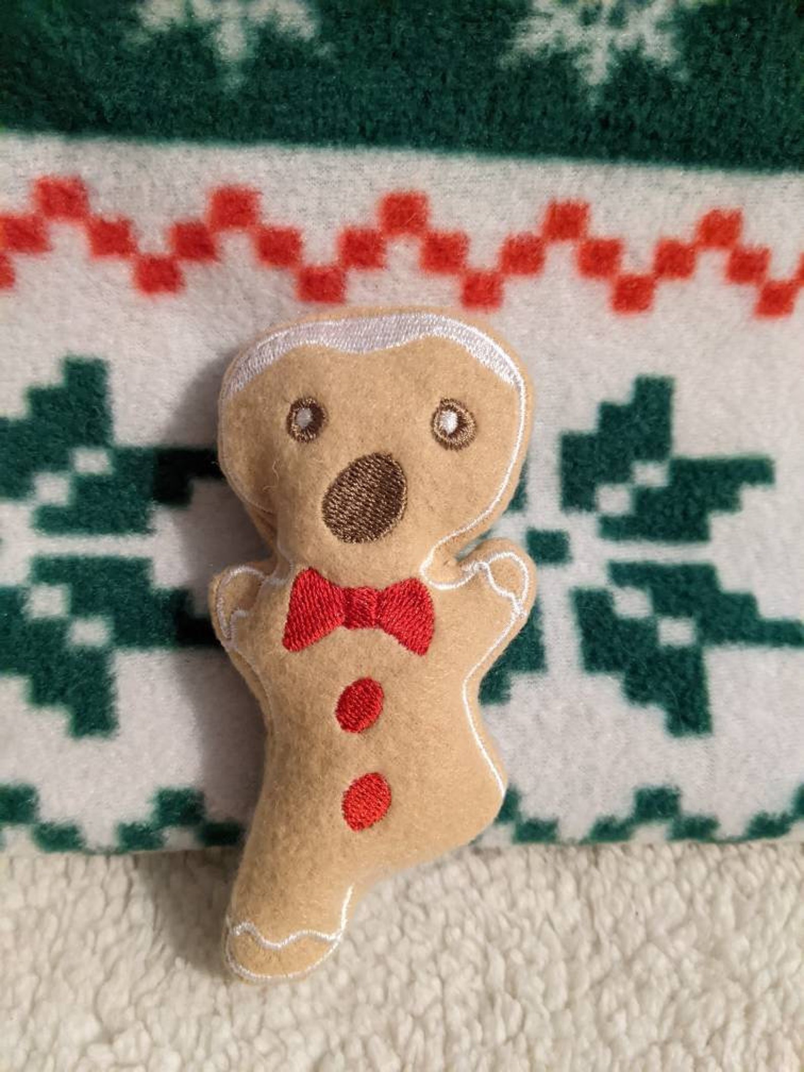 Tasty Gingerbread Man Christmas Winter Holiday Mint Stuffed Hedgehog ...