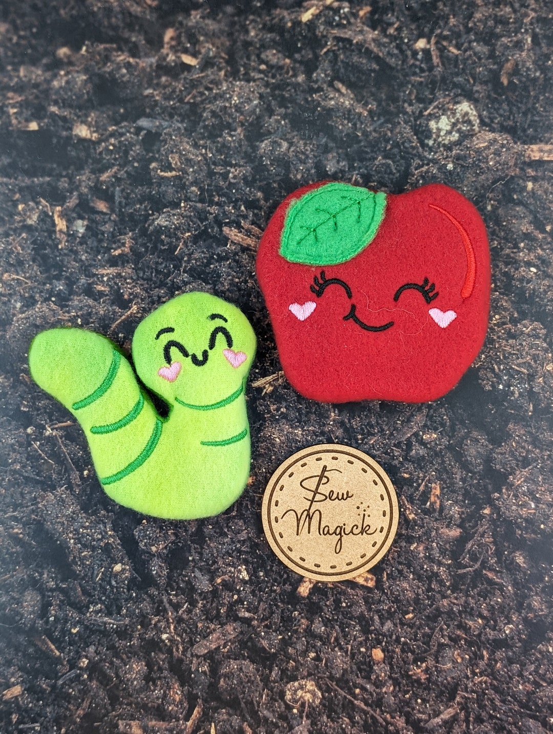 Apple or Wormie Kawaii Chibi Mint Stuffed Fleece Hedgehog Rat Guinea ...