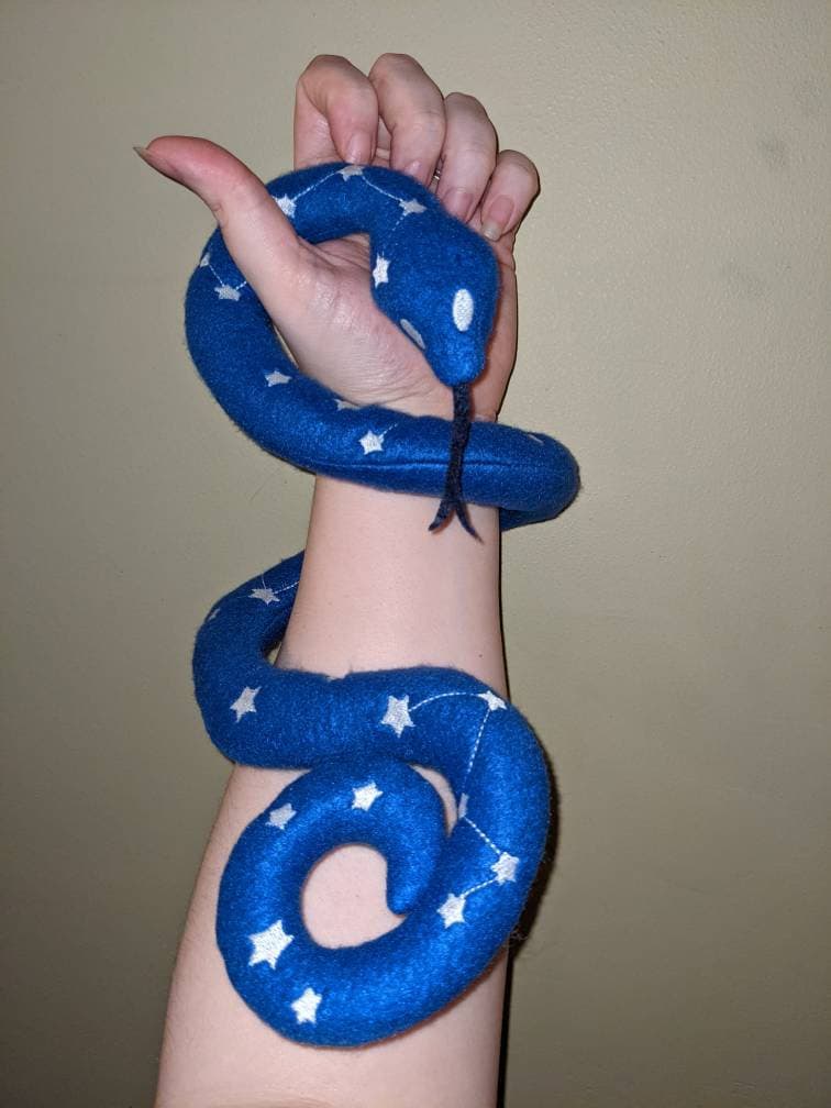 Constellation Galaxy Snake Glow in the Dark A Plushie | Etsy
