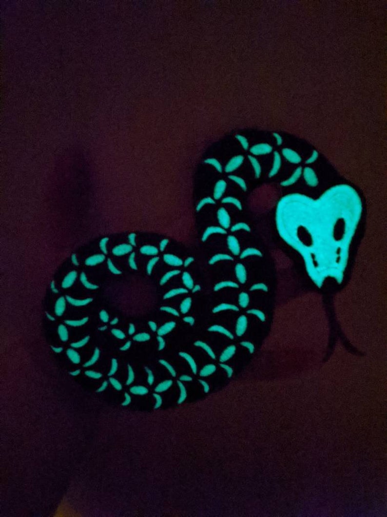 Skeleton Snake Glow in the Dark A Plushie Stuffed Animal - Etsy UK