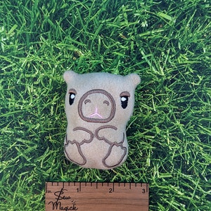 Capybara Kawaii Chibi Fleece Mint Stuffed Hedgehog Toy Small Animal ...
